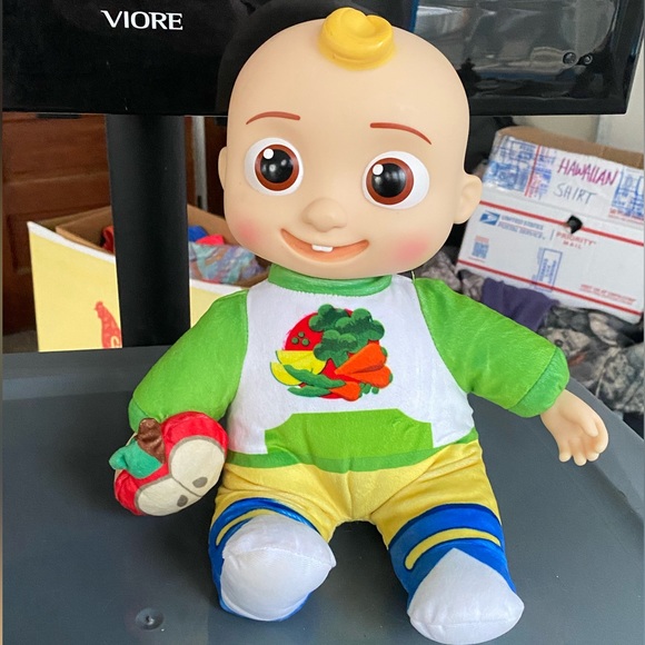 Toys | Cocomelon Snack Time Jj Plush 12 Doll Features Jj Doll W Red ...